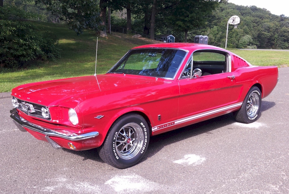 Rangoon Red 1965 Ford Mustang GT Fastback
