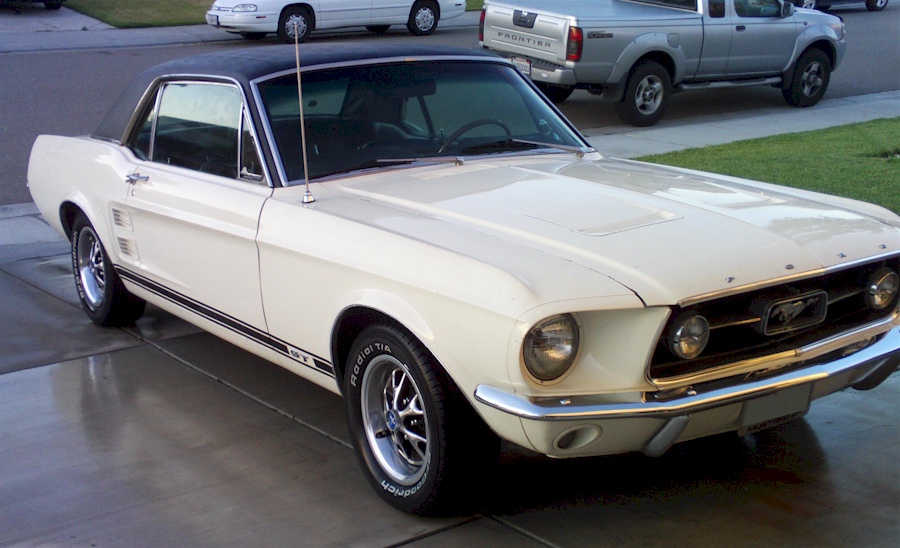 Wimbledon White 1967 Ford Mustang GT Hardtop - MustangAttitude.com ...
