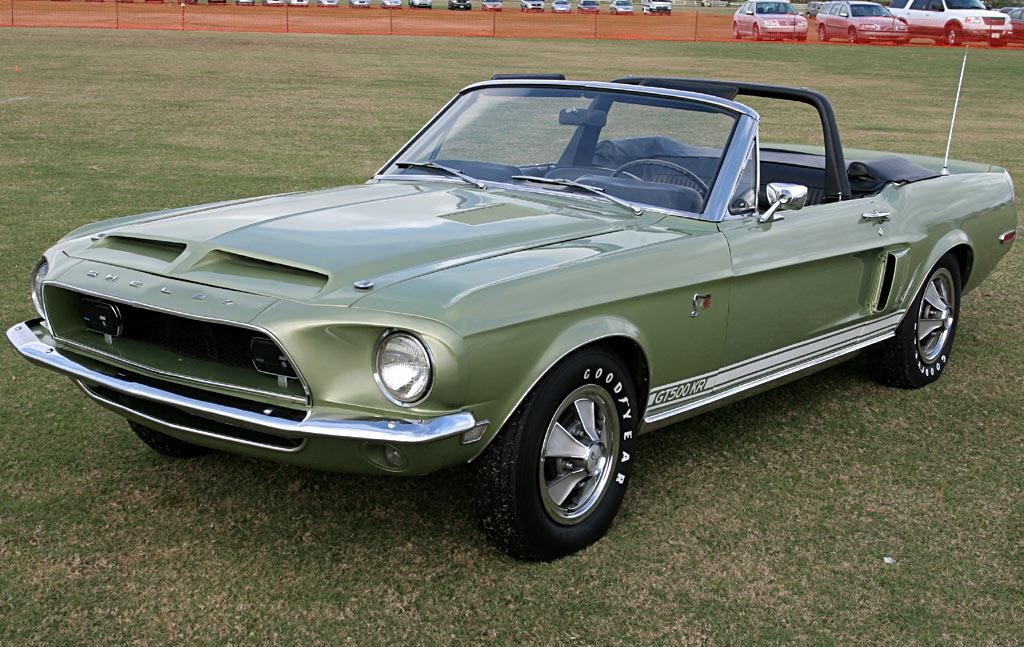 Lime Green 1968 Ford Mustang Shelby GT-500KR Convertible ...