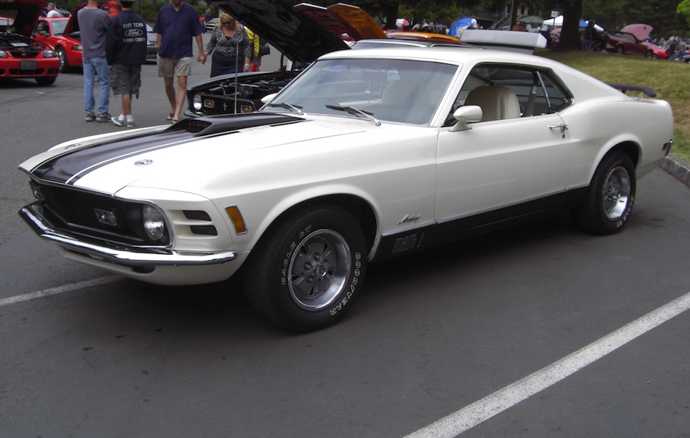 Wimbledon White 1970 Mach 1 Ford Mustang Fastback