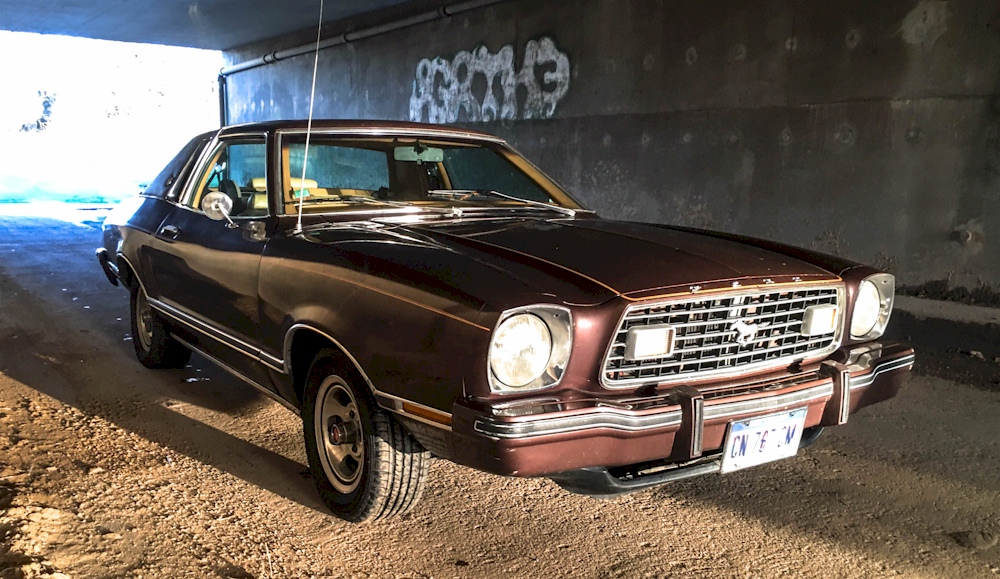 Dark Brown 1977 Ford Mustang II Ghia Coupe