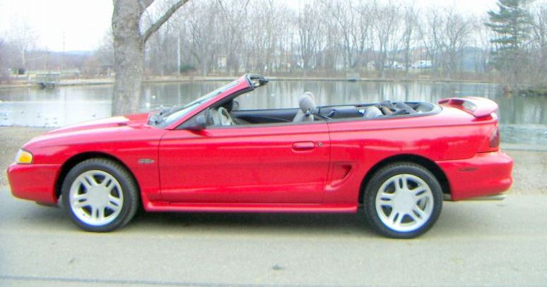 Rio Red 1996 Ford Mustang GT Convertible - MustangAttitude.com Photo Detail