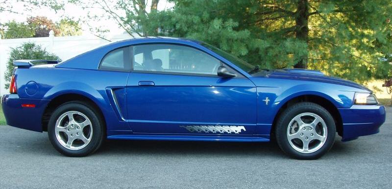 2003 Sonic Blue Mustang