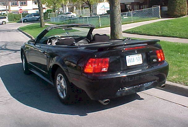 Black 2004 Ford Mustang 40th Anniversary Edition Convertible