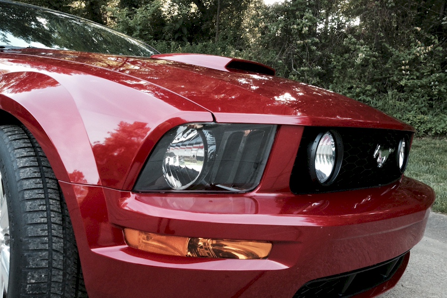 Dark Candy Apple Red 2009 Ford Mustang GT Coupe