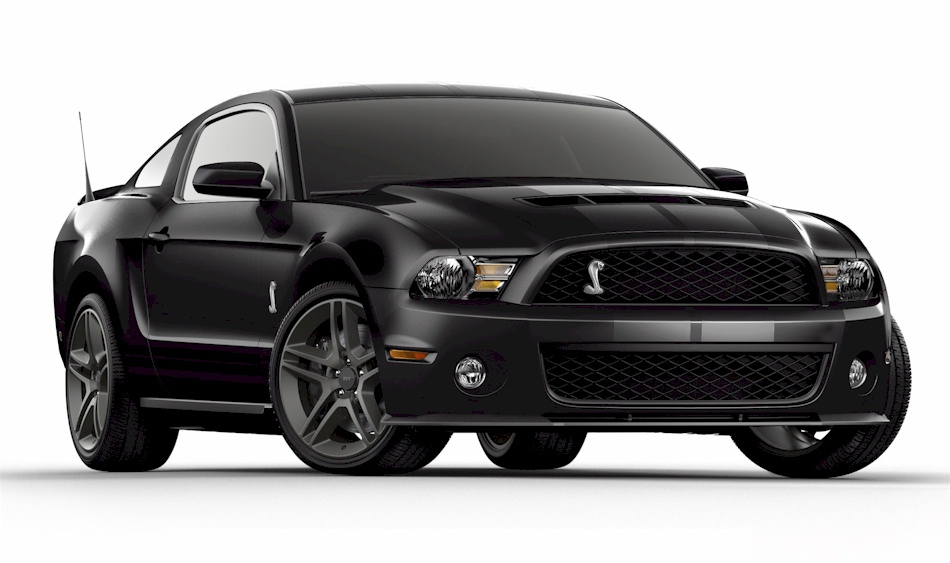Black 2010 Ford Mustang Shelby GT-500 Coupe